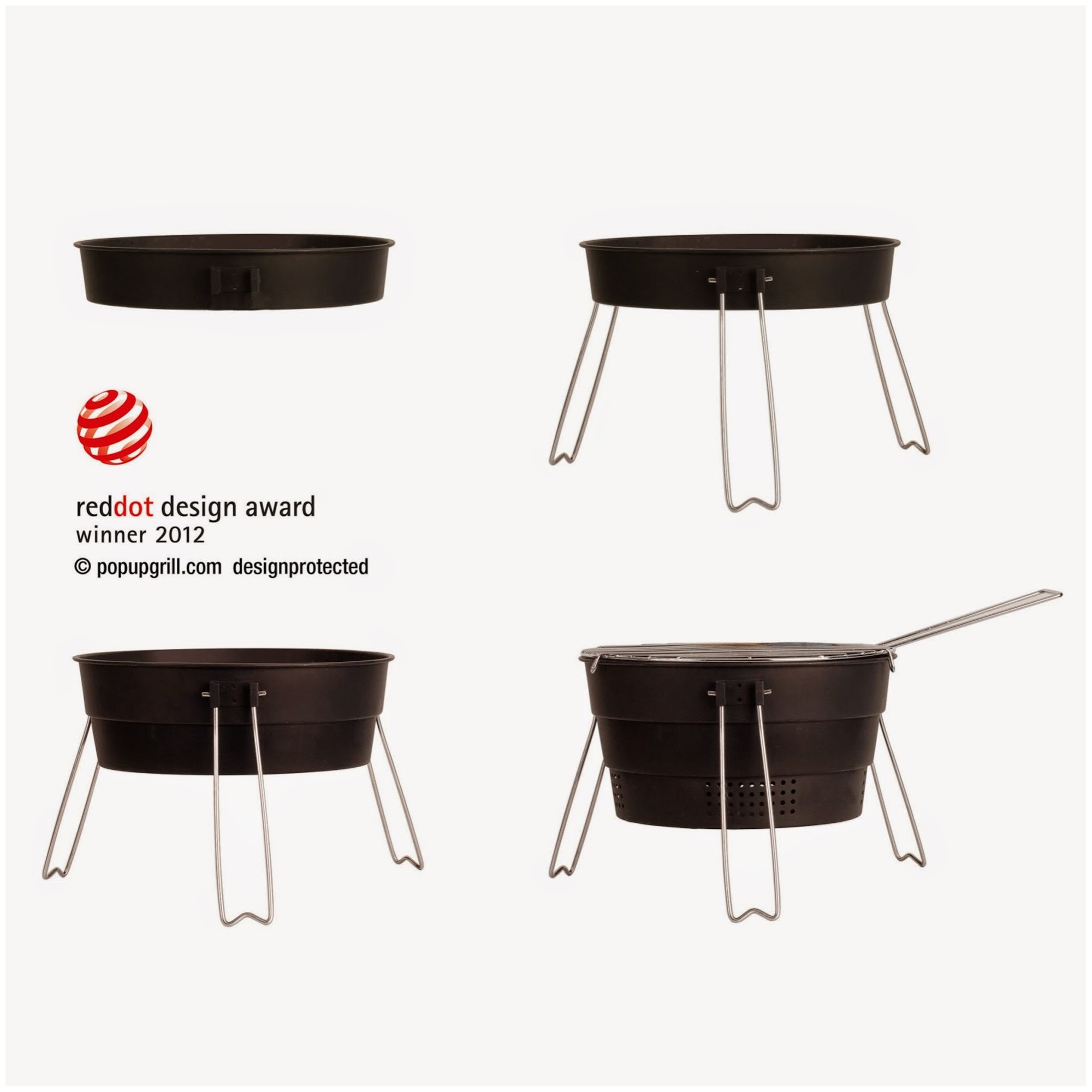 Pop Up Grill : Barbecue pliable et portatif de bivouac : Bivouac ...