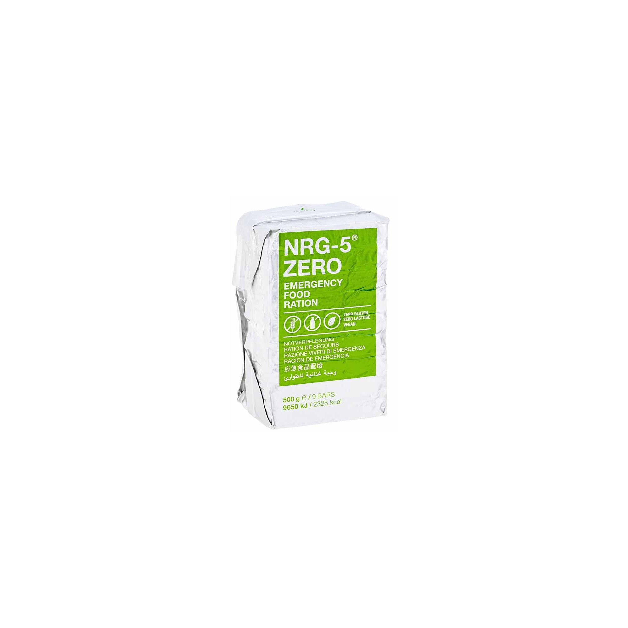 NRG 5 Zero - Ration de survie et secours - Alimentation de survie - Inuka