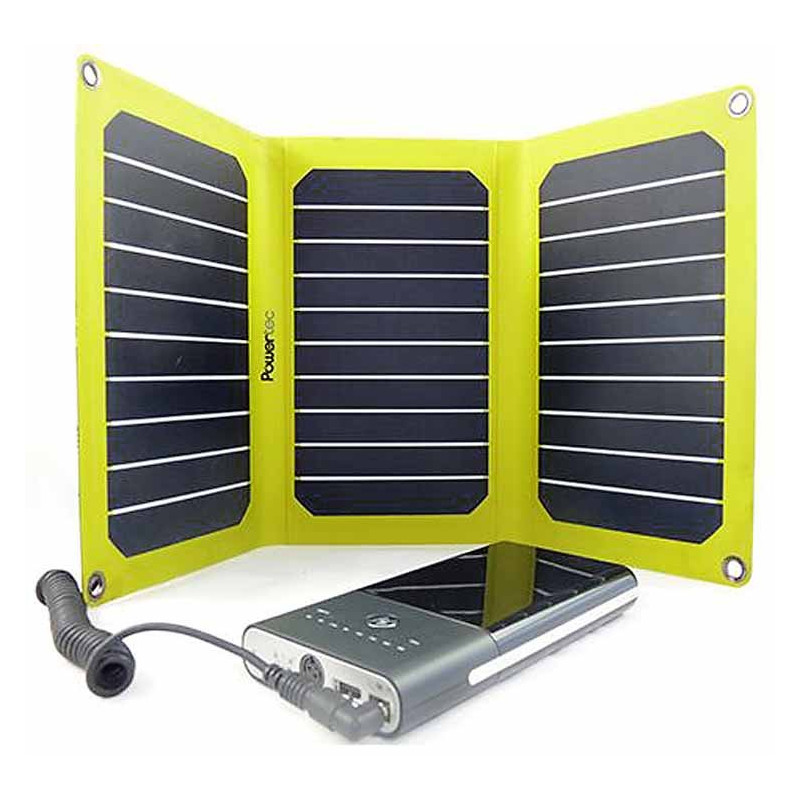 Carregador solar PTFLAP16 W USB Powertec - Energia autônoma - Inuka.com