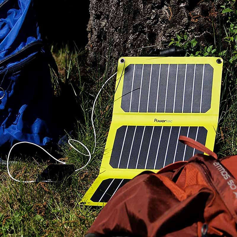 PTFLAP16 W USB Powertec solar charger - Autonomous energy - Inuka.com