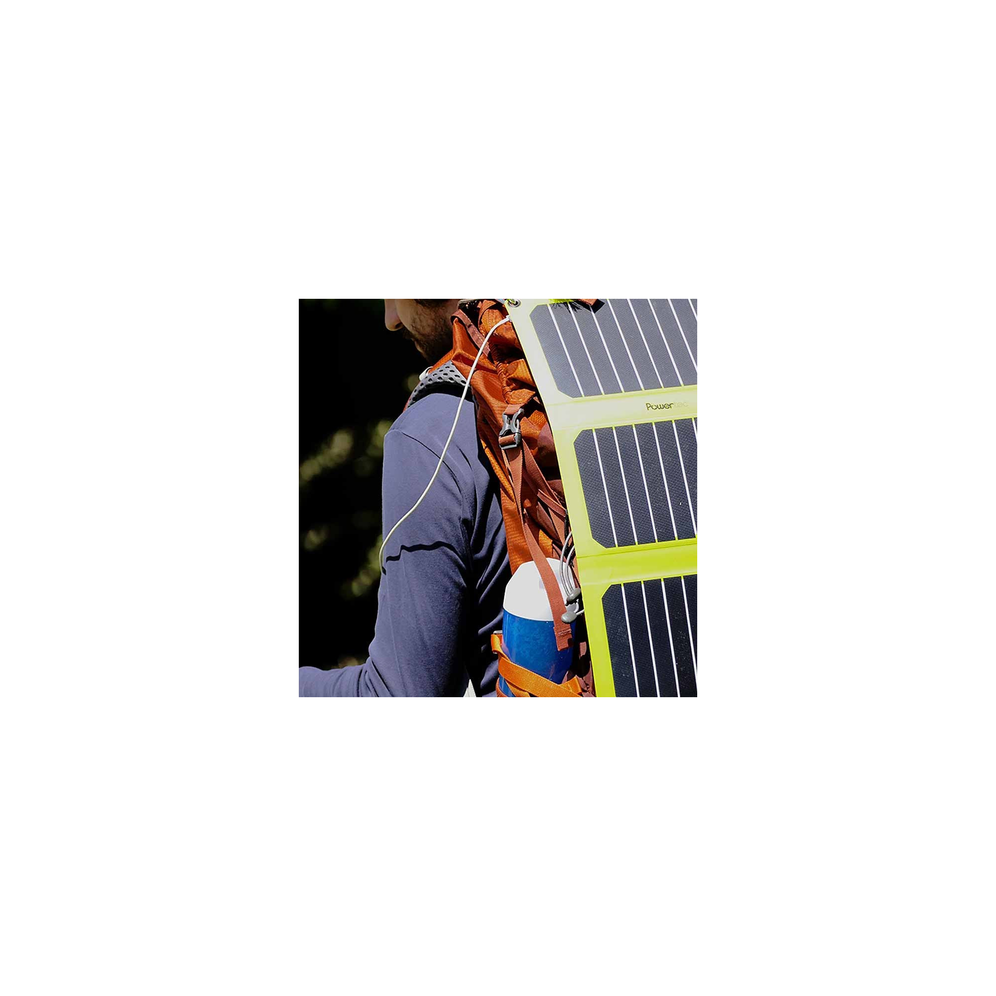 PTFLAP16 W USB Powertec solar charger - Autonomous energy - Inuka.com