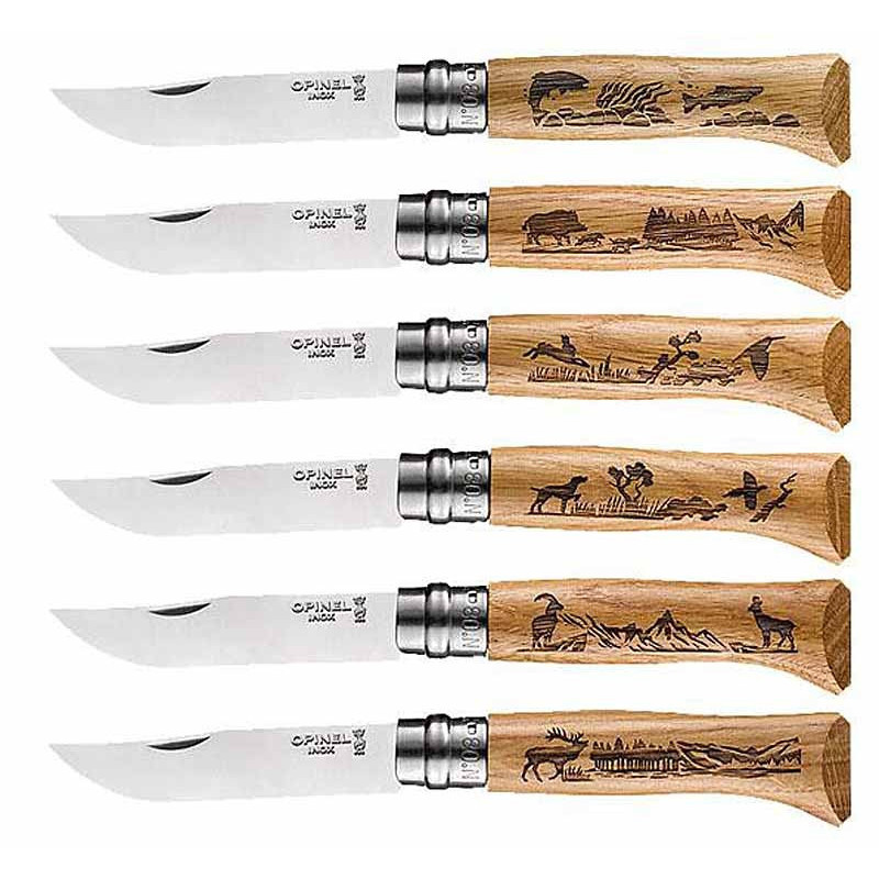 Opinel - Box of 6 Animalia knives - French knives - Inuka