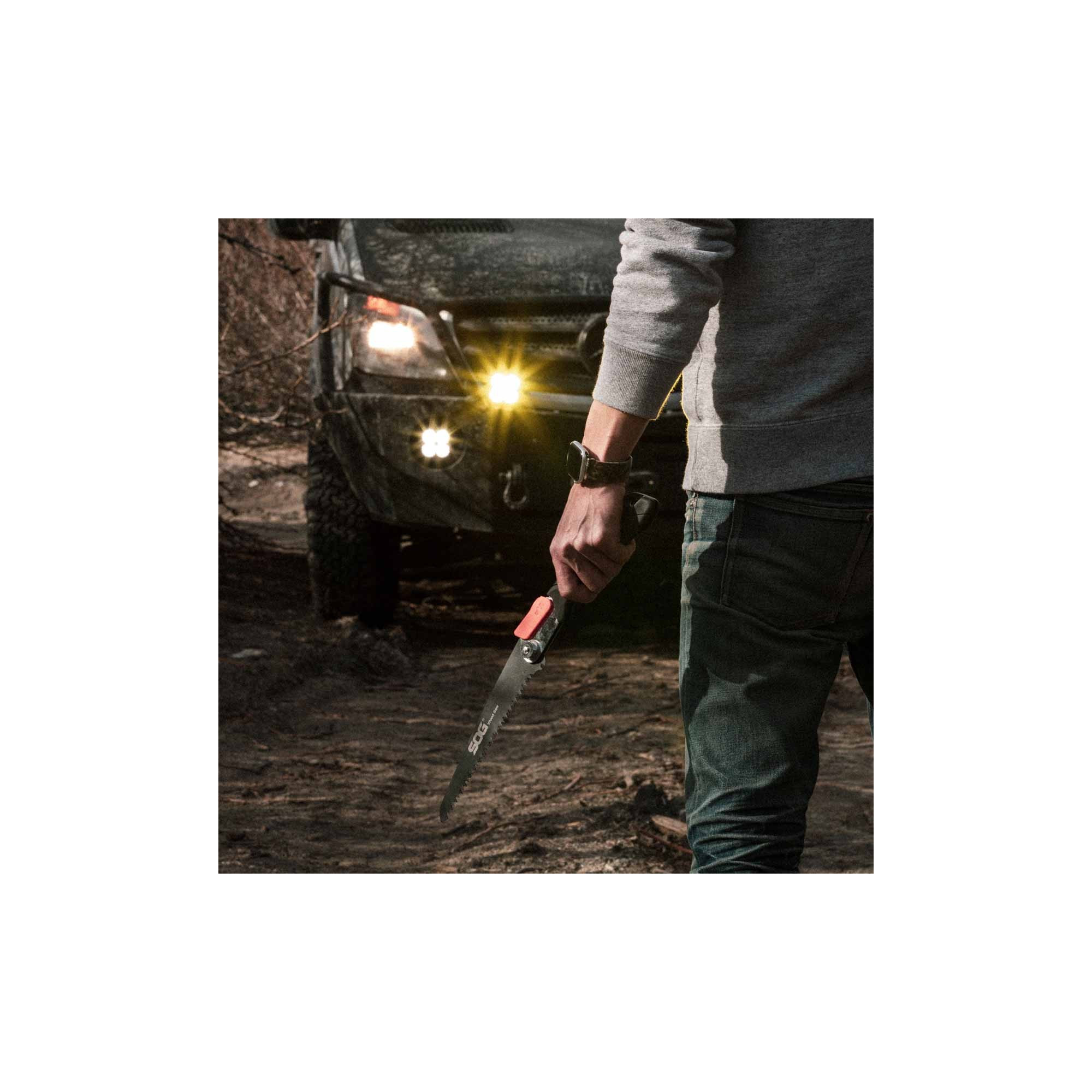 Scie pliante de bushcraft SOG - Outil de bushcraft et survie - Inuka.com