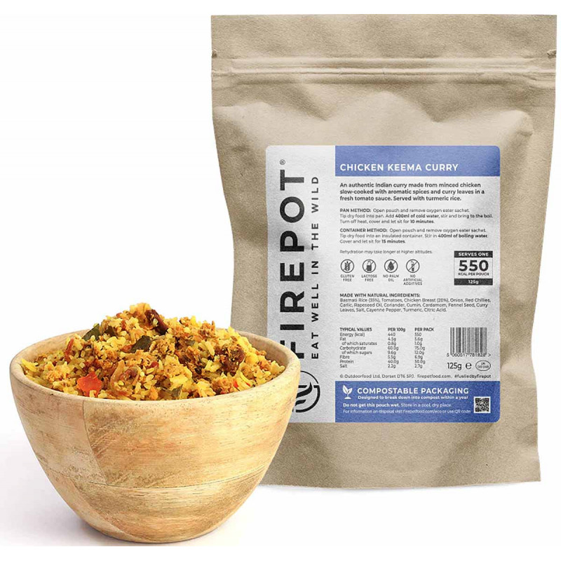 Hähnchen-Keema mit Feuertopf-Curry – Adventure Food – Inuka.com