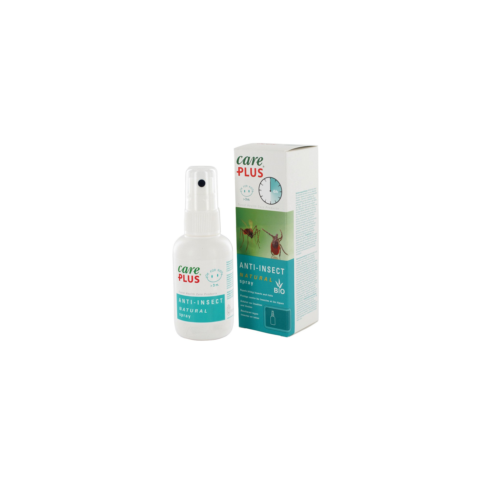 Care-Plus - Spray repelente natural 60 ml - Protección contra insectos ...